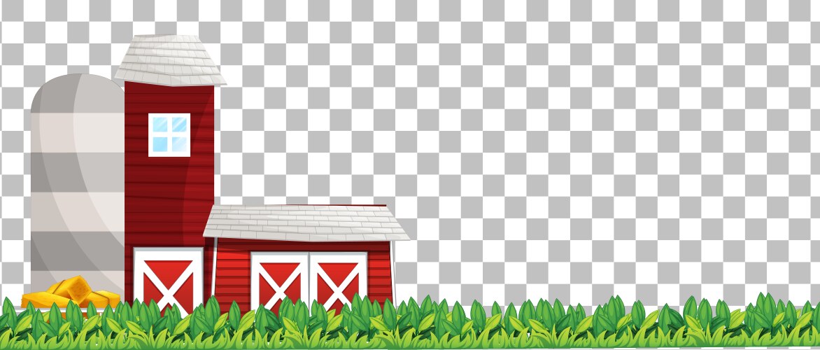 Barn or granary on transparent background Vector Image