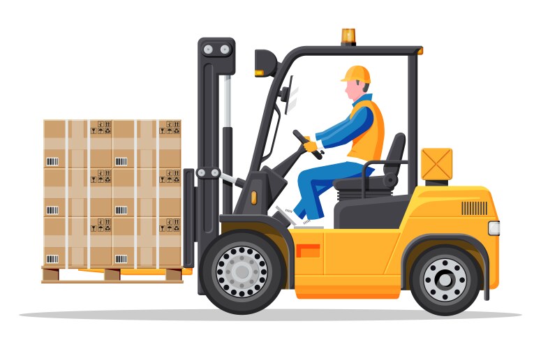 Cartoon Forklift Vector Images (over 2,300)