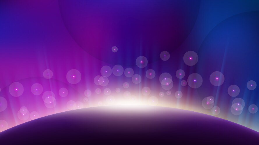 Red rays rising from horizon Royalty Free Vector Image