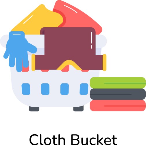 Washing bucket Royalty Free Vector Image - VectorStock