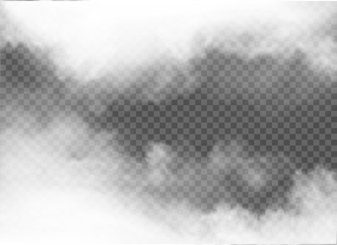 Fog and smoke isolated on transparent background Vector Image