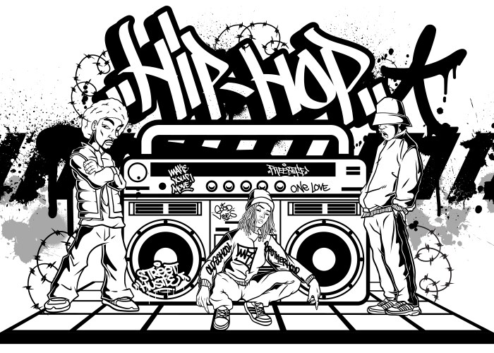 Graffiti Hiphop Vector Images (over 1,100)