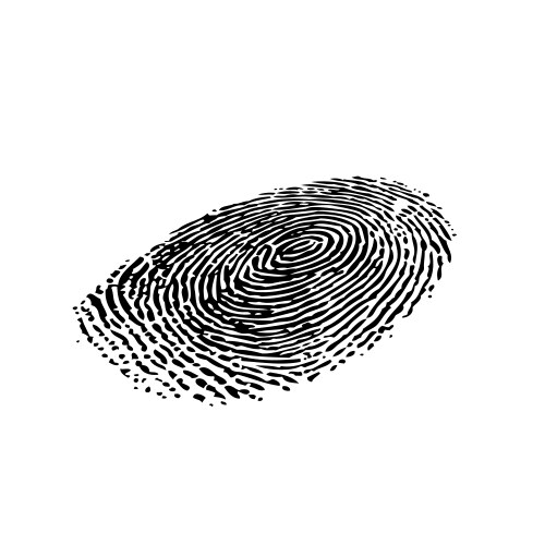 Default profile fingerprint Royalty Free Vector Image