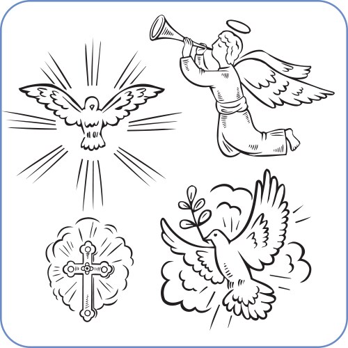 Angel nimb Royalty Free Vector Image - VectorStock