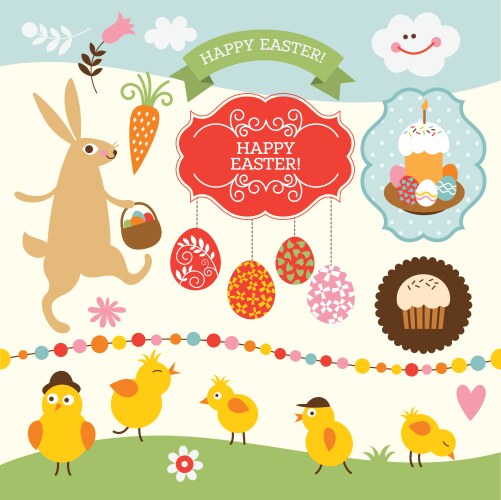 Easter Cartoon Vector Images (over 100,000)
