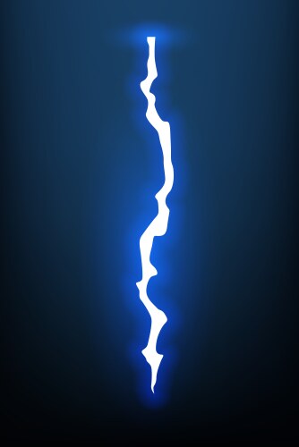 Lightning animation set with sparks electricity Vector Image