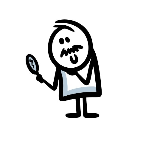 Stickman Mirror Vector Images (58)