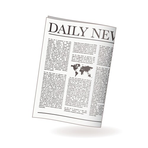 Newspaper Royalty Free Vector Image - VectorStock