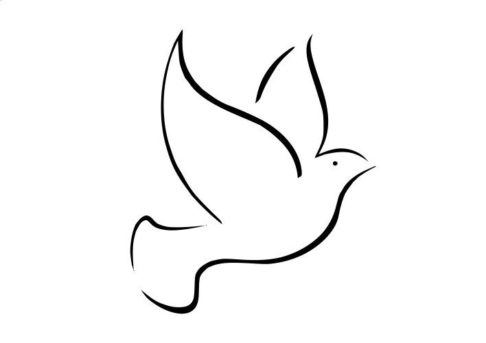 Dove stylized Royalty Free Vector Image - VectorStock