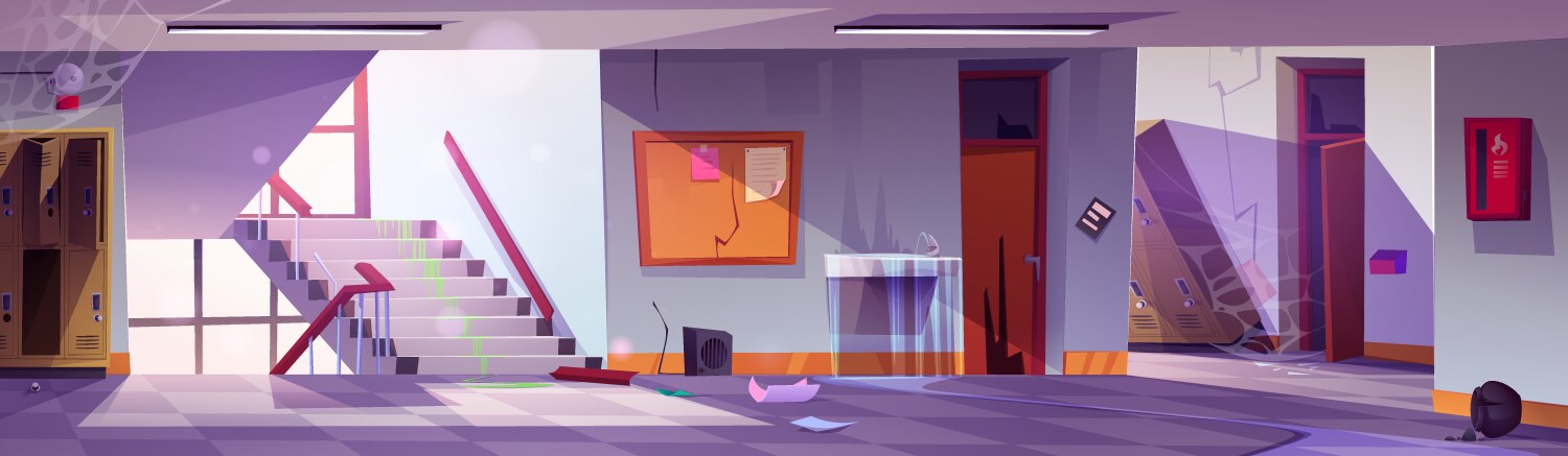 School Hall Cartoon Vector Images (over 820)