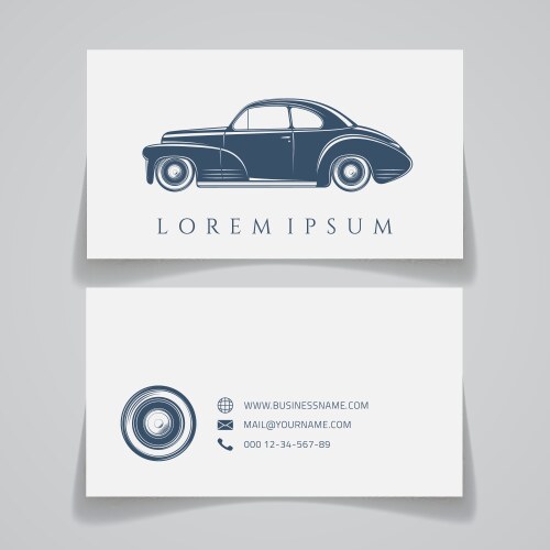 Auto Business Card Template Vector Images (over 1,600)