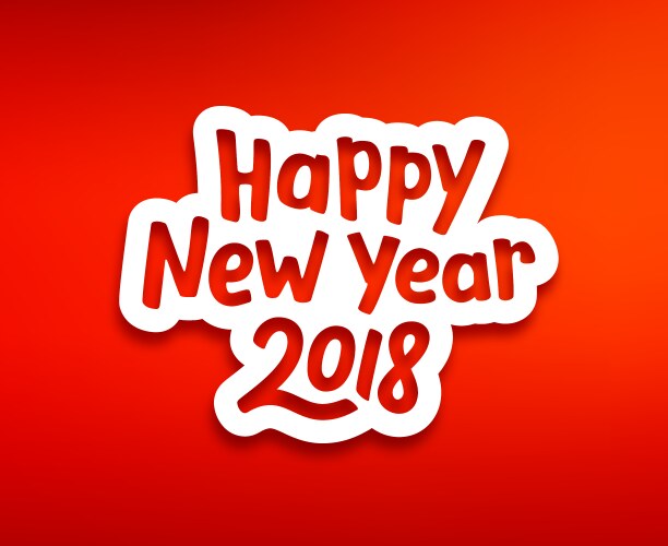 Happy New Year 2026 - Bold 3D Text – Royalty-Free Vector | VectorStock