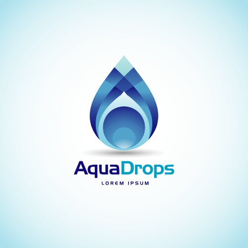 Hydro clean logo sign symbol icon Royalty Free Vector Image