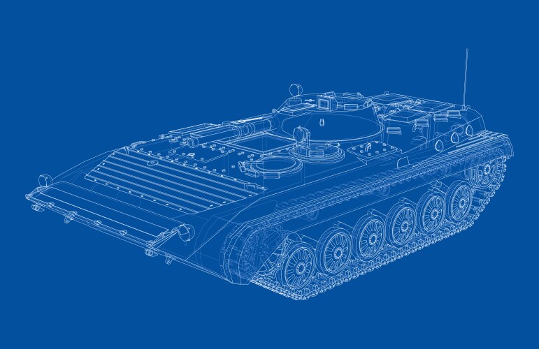 Infantry fighting vehicle Royalty Free Vector Image