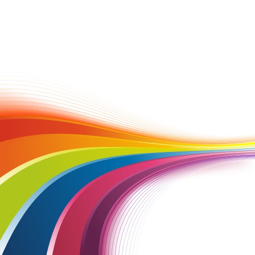 Rainbow Wave Swoosh Vector Images (96)