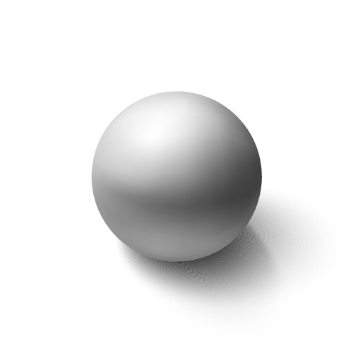 Set of realistic greyscale spheres Royalty Free Vector Image