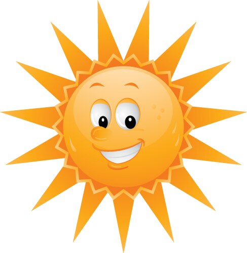 Sun cartoon Vector Images & Graphics for Commercial Use | VectorStock
