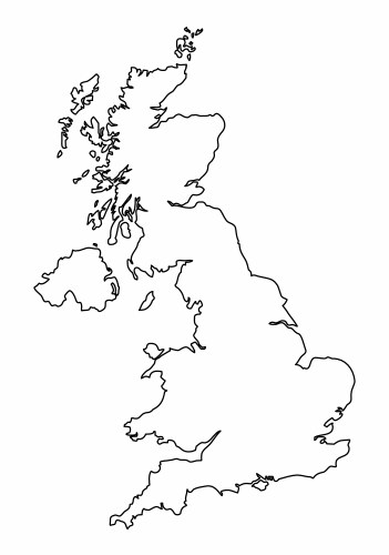 Outline Map of Northern Ireland Vector Images (over 500)