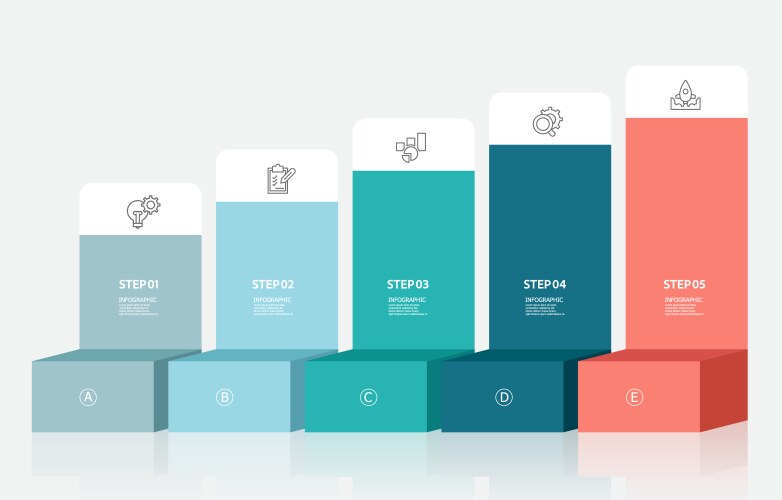 Isometric infographics timeline business workflow Vector Image Isometric infographics timeline business workflow Vector Image