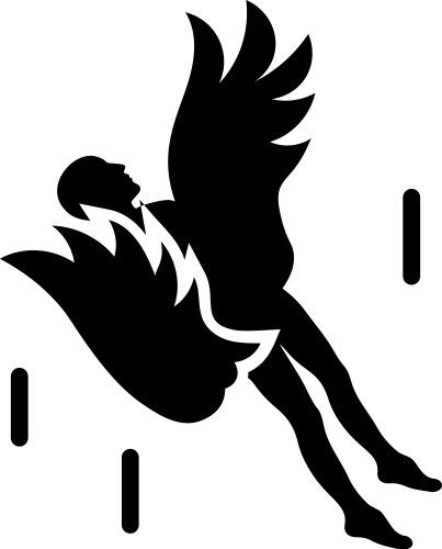Fallen angel Royalty Free Vector Image - VectorStock