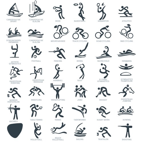 Olympic Stick Figure Vector Images (over 170)