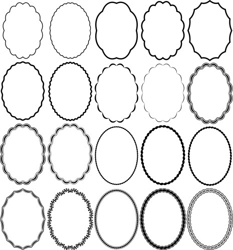 Oval Border Vector Images (over 18,000)