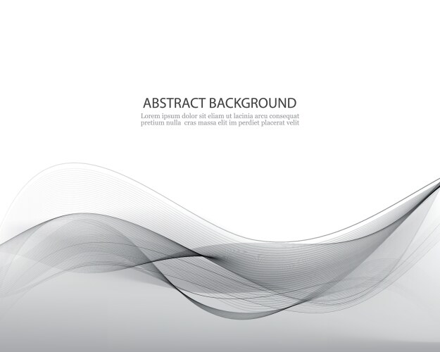 Abstract grey and white waves background Vector Image