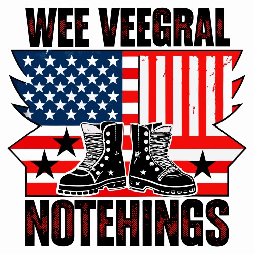 American veteran us maps boots and weapon Vector Image
