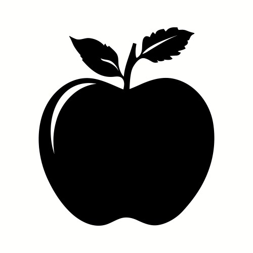 Apple Logo Silhouette Vector Images (over 5,300)