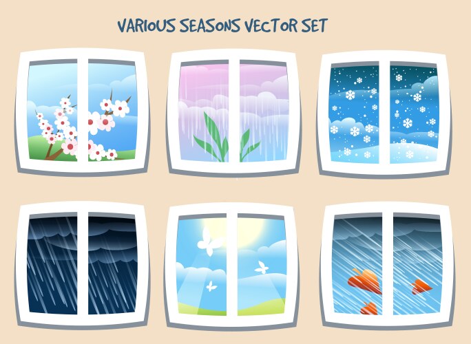 Seasons Cartoon Vector Images (over 470,000)