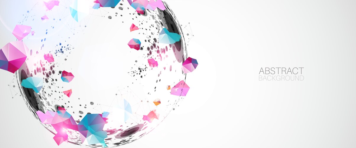 Abstract background made with half spheres Vector Image