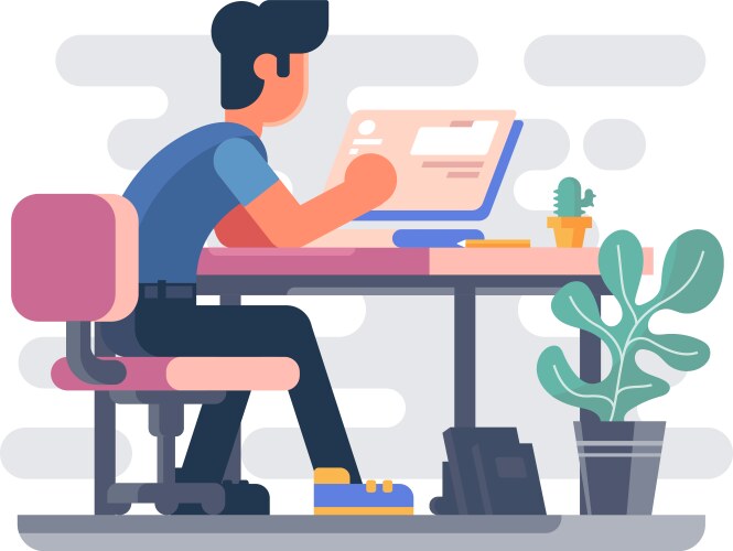 Cartoon Computer Guy Vector Images (over 12,000)