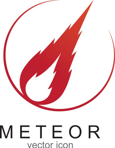 Meteor logo Royalty Free Vector Image - VectorStock