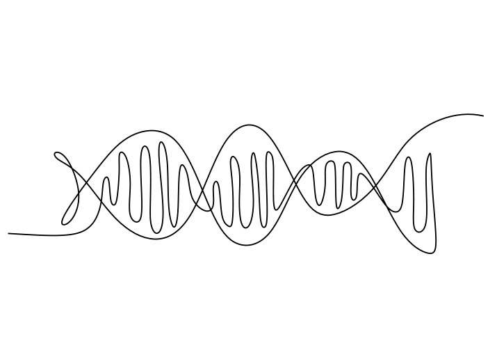 Drawing dna Royalty Free Vector Image - VectorStock