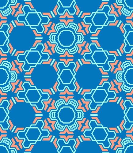 Colorful abstract retro pattern Royalty Free Vector Image
