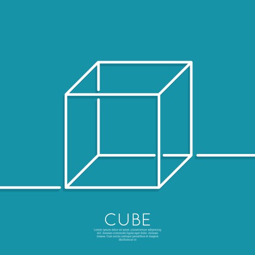 Cubic background Royalty Free Vector Image - VectorStock