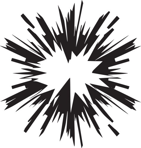 Boom - black and white isolated icon Royalty Free Vector