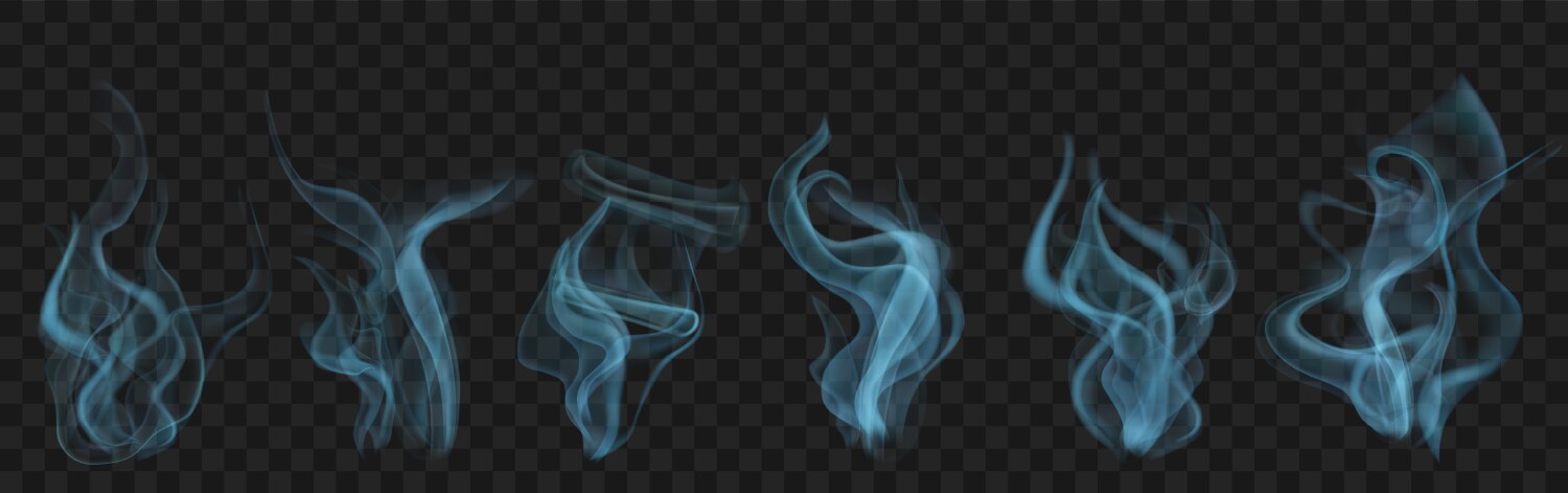 Smoke set Royalty Free Vector Image - VectorStock