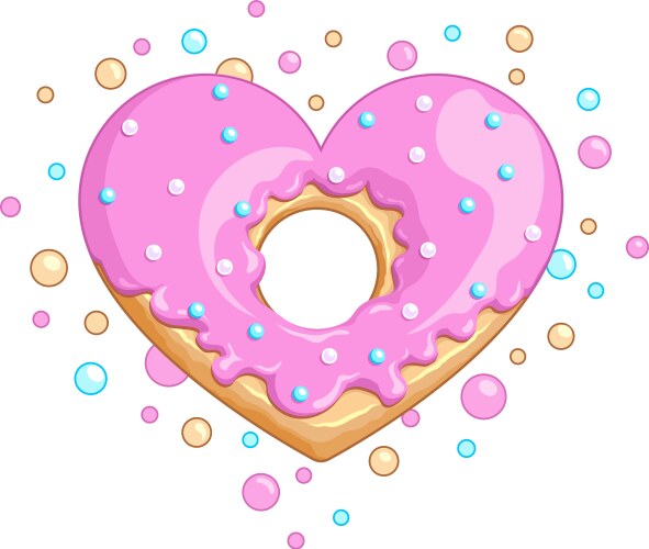 Sweet donut Royalty Free Vector Image - VectorStock