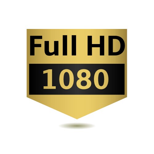 3d full hd logo Royalty Free Vector Image - VectorStock