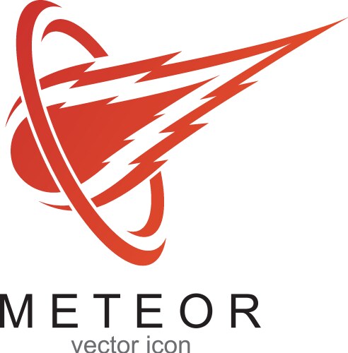 Meteor logo Royalty Free Vector Image - VectorStock