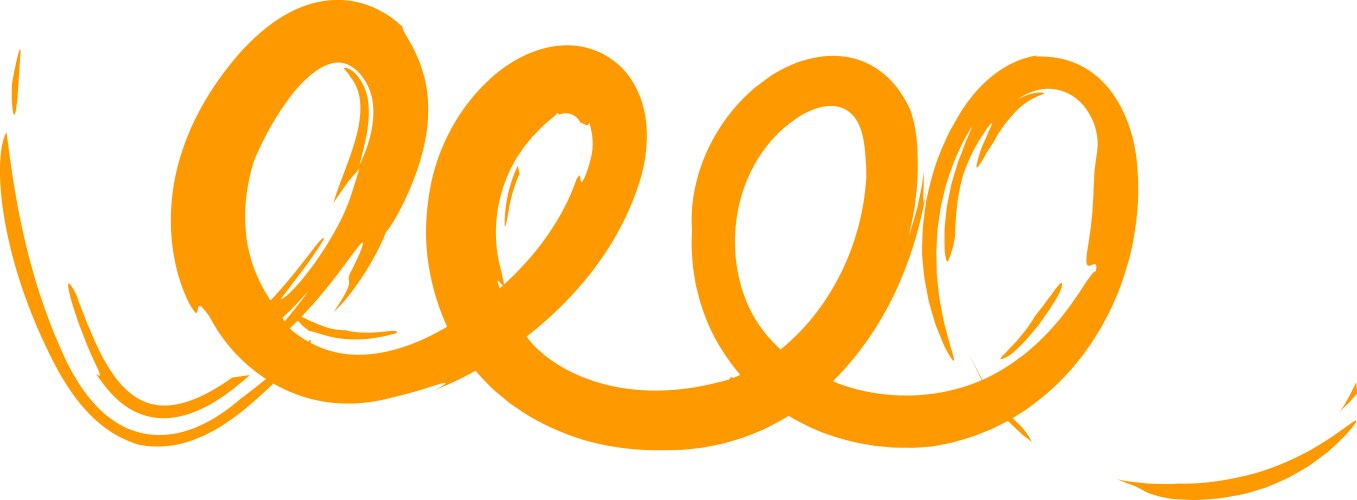 Curve drawing doodle Royalty Free Vector Image