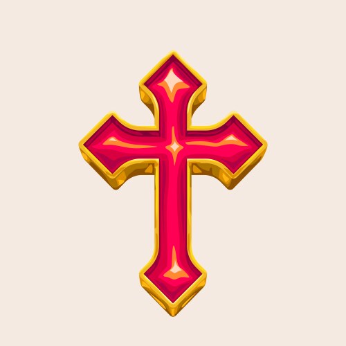 Jesus christ carrying cross cartoon graphic Vector Image
