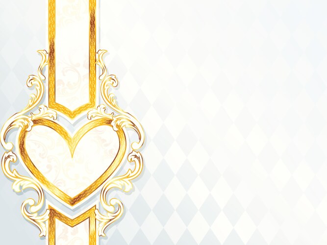 Gold Heart Border Vector Images (over 4,200)