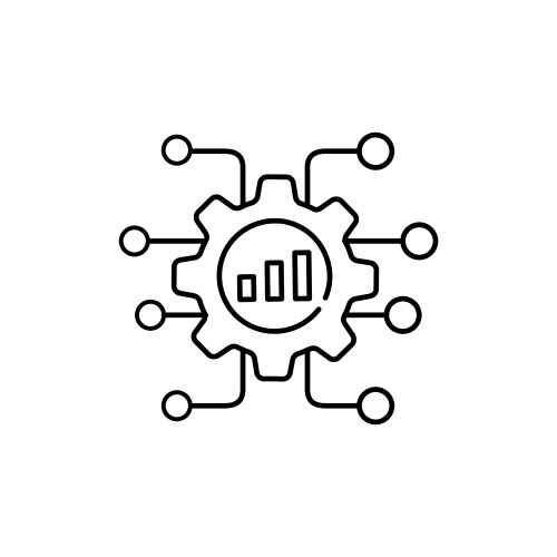 Expert system ai decision support icon design Vector Image