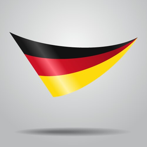 German flag wavy abstract background Royalty Free Vector