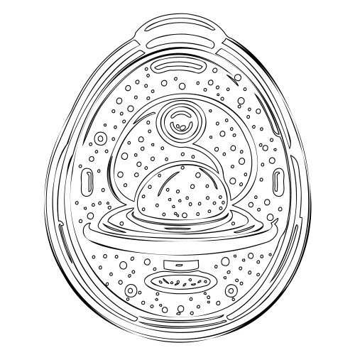 Ufo outline sketch Royalty Free Vector Image - VectorStock