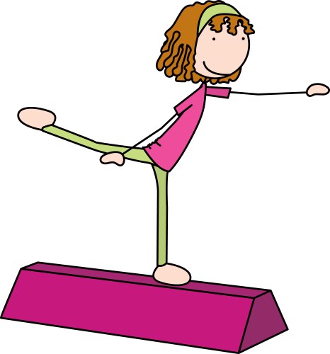 Happy kids exercise Royalty Free Vector Image - VectorStock