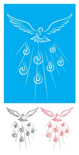 Holy spirit ornate Royalty Free Vector Image - VectorStock