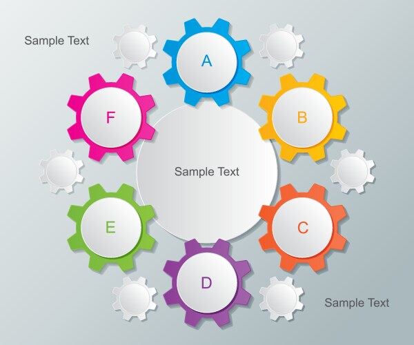 Paper infographic background Royalty Free Vector Image
